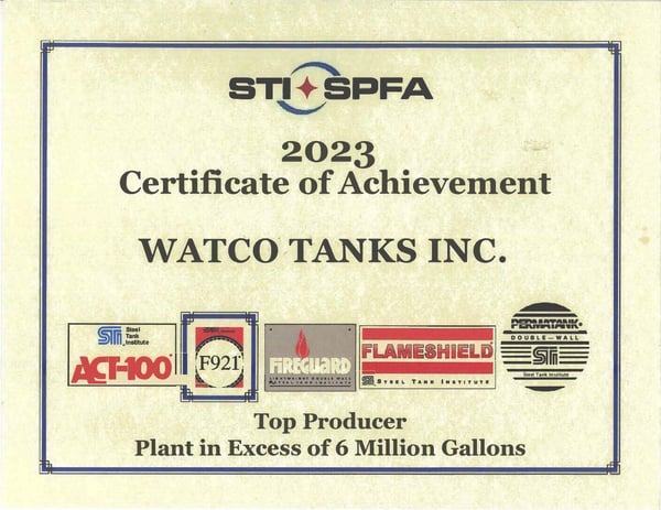 Watco Tanks, Inc. - Your Trusted Steel Tank Manufacturer Since 1964